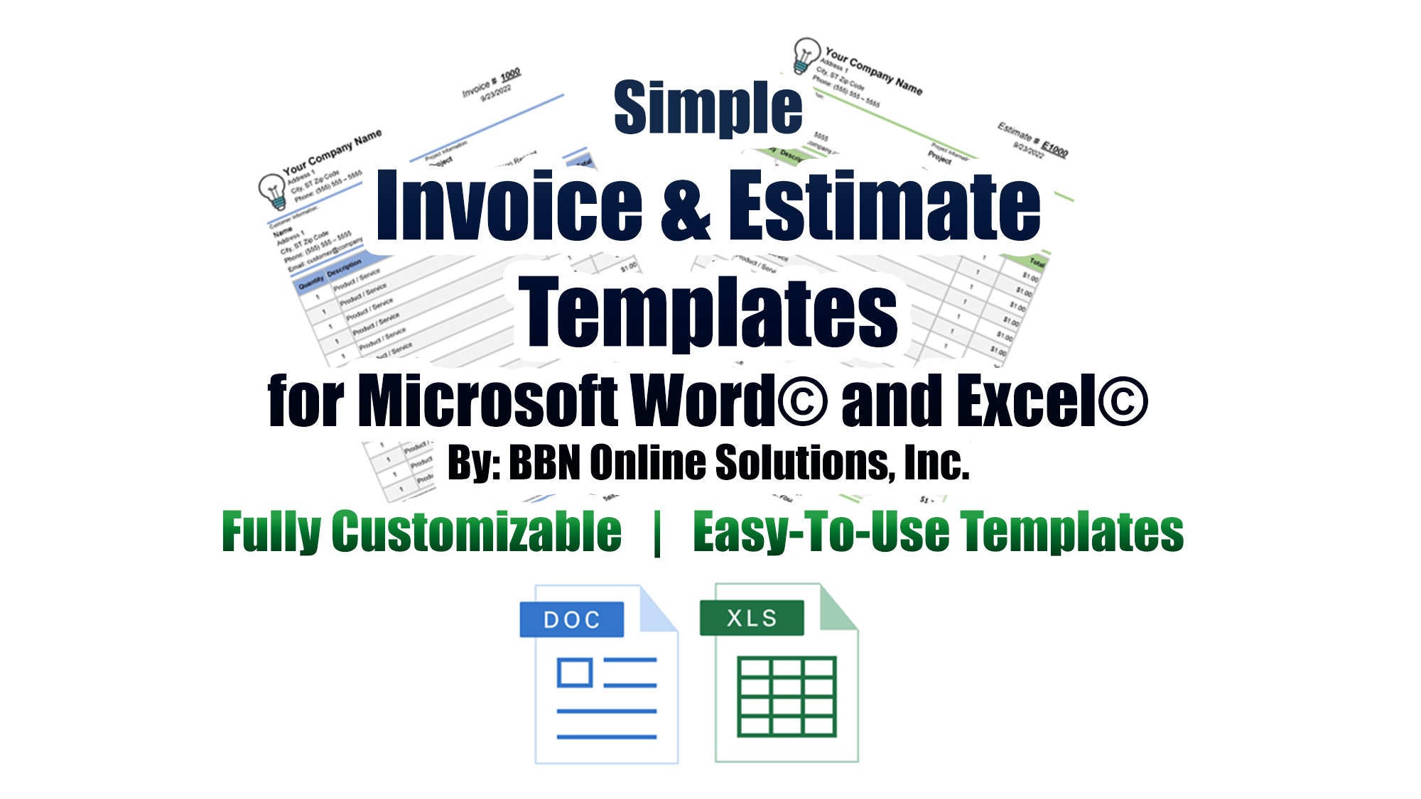 Microsoft Excel Estimate Template