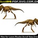 T-rex Dinosaur Digital Pattern Template File for Laser SVG DXF CDR ...
