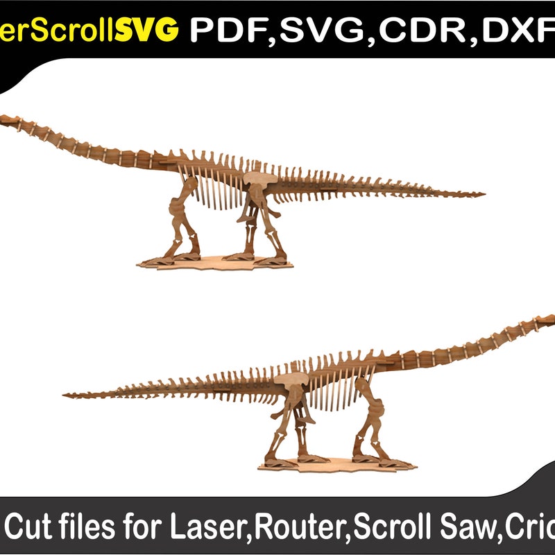 Dinosaur Dxf - Etsy
