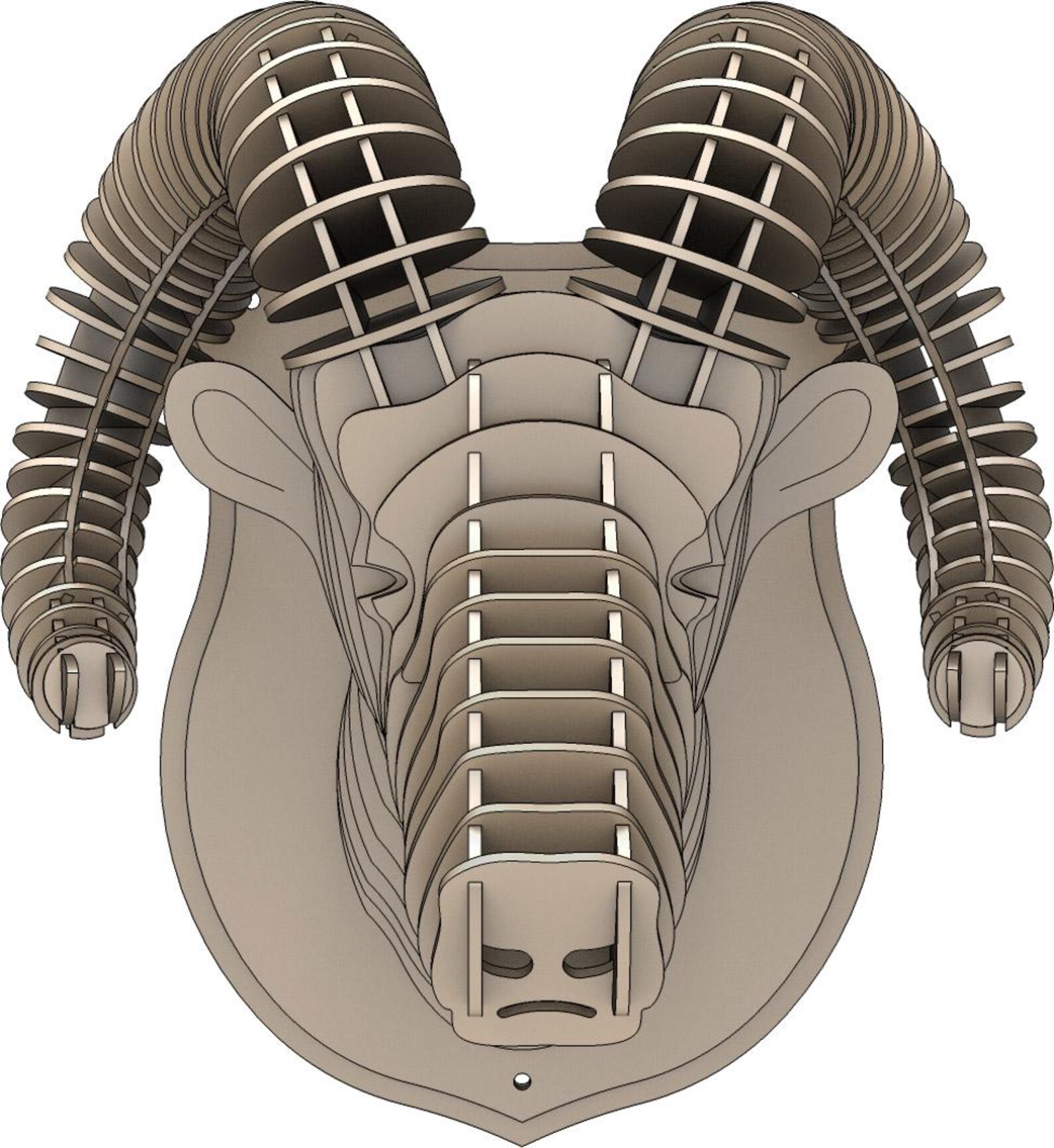 Ram Trophy Head Digital Pattern File for Laser SVG DXF CDR Glowforge ...