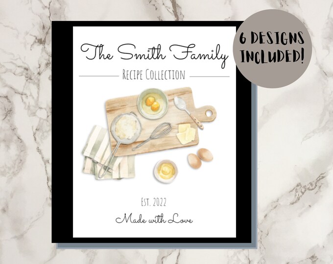 Kids Cookbook, Cookbook Binder, Recipe Binder, Cook Book Template ...