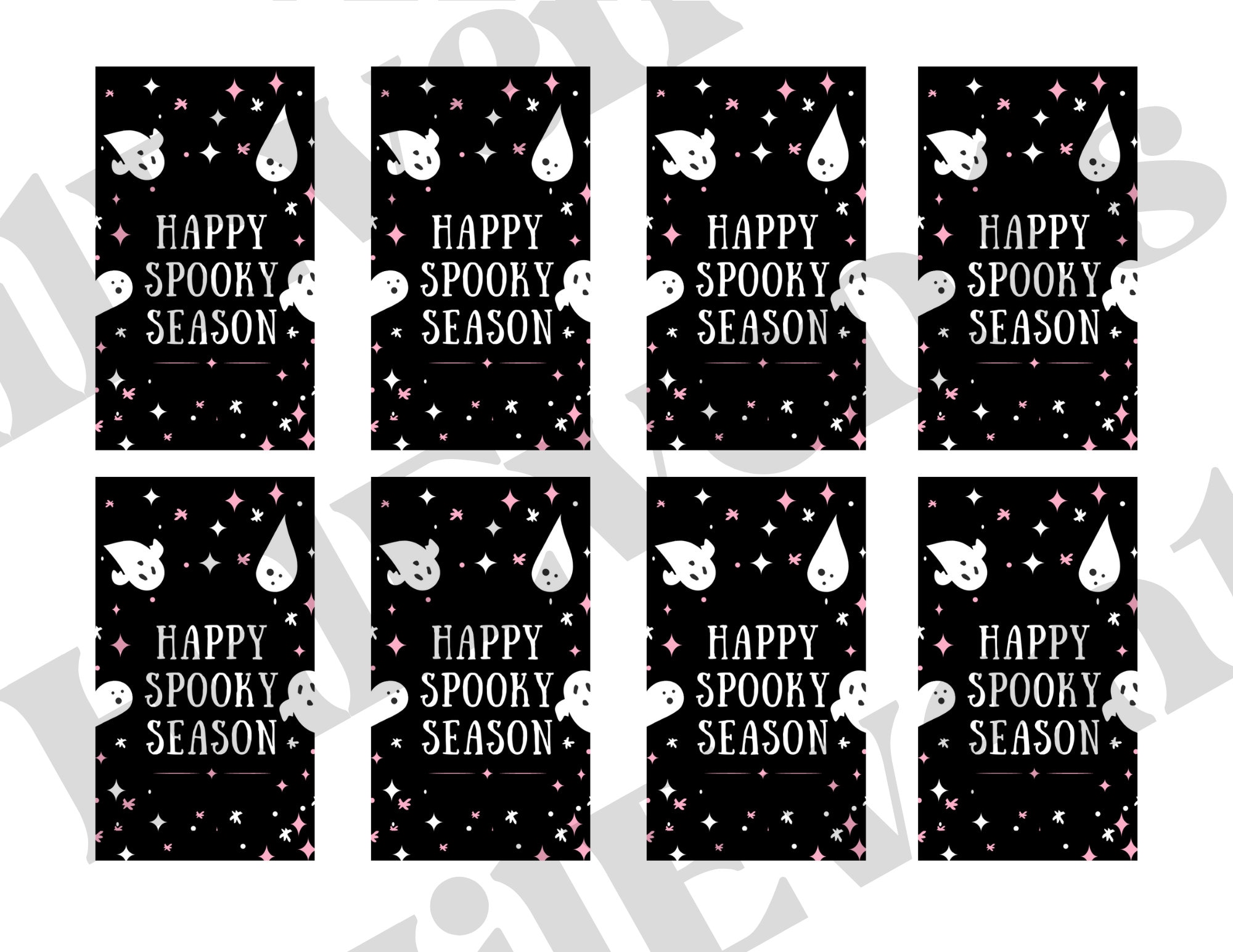 Happy Spooky Season Gift Tag | Halloween Gift | Ghost | Doodle Gift Tag ...