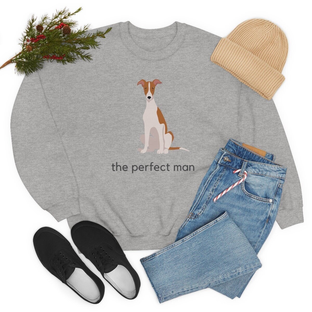 The Perfect Man Meme Italian Greyhound Gift Sweater, Sweathirt Iggy ...
