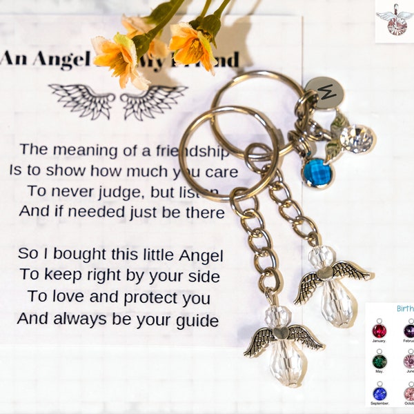 Angel and Me Keychains - Etsy