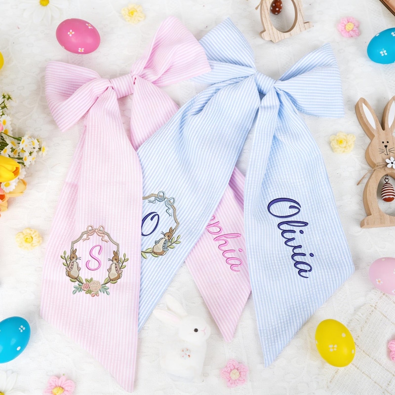 Easter Bunny Gingham Baskets - Etsy UK