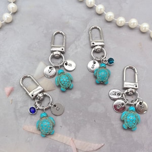 Personalised Turtle Keychain,turtle Keyring,personalised Gift,travel ...