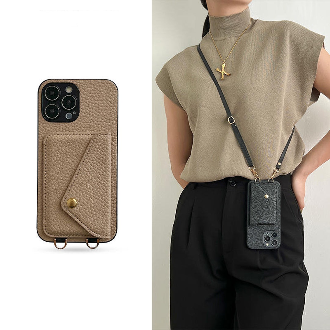 Crossbody Phone Casepu Leather IPhone Case With Long Strapcross Body