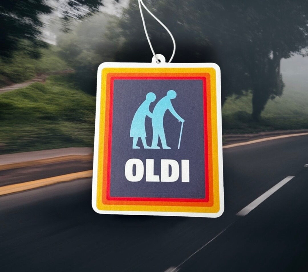 Oldi Meme Car Air Freshener Old Person Joke Viral Joke Gift Birthday ...