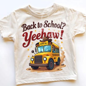 Back to School Png, Yeehaw School Bus Sublimation Design, Western ...