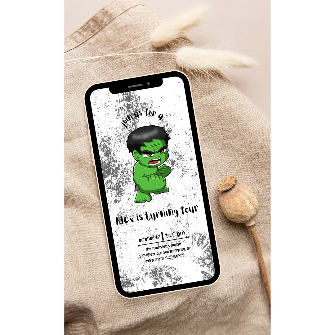 Editable Mobile Birthday Invitation Template Birthday Party - Etsy