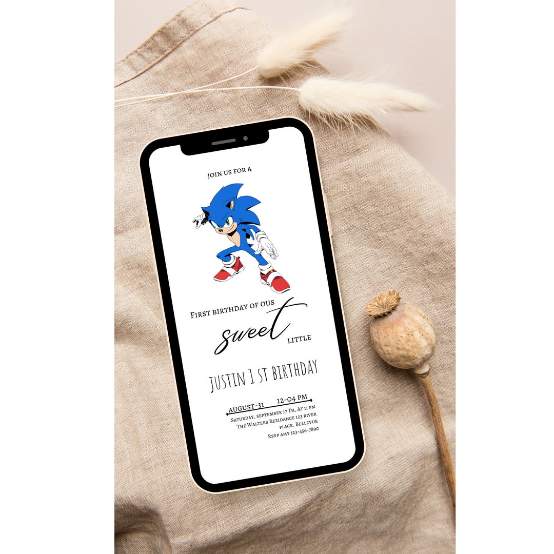 Hedgehog Mobile Birthday Invitation Kids Party Birthday - Etsy