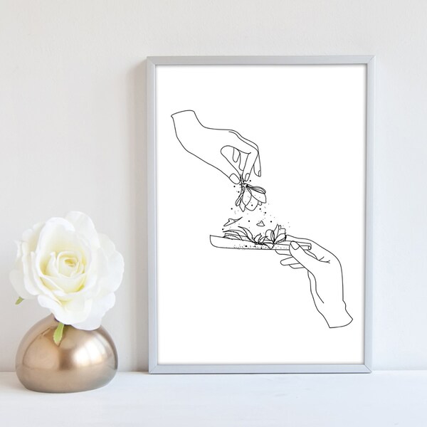 Marijuana Botanical Print - Etsy