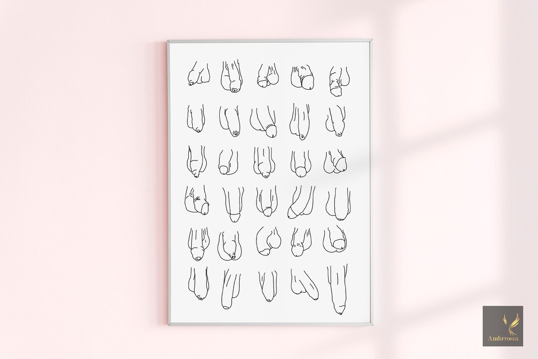 Body Positive Dick, Penis Art Print, Willy Line Art Print, Dick Poster ...