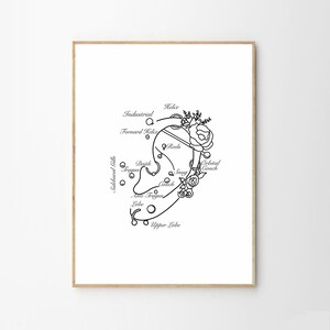 Ear Piercing Chart Art Print, Piercing Poster, Piercings Studio Decor ...