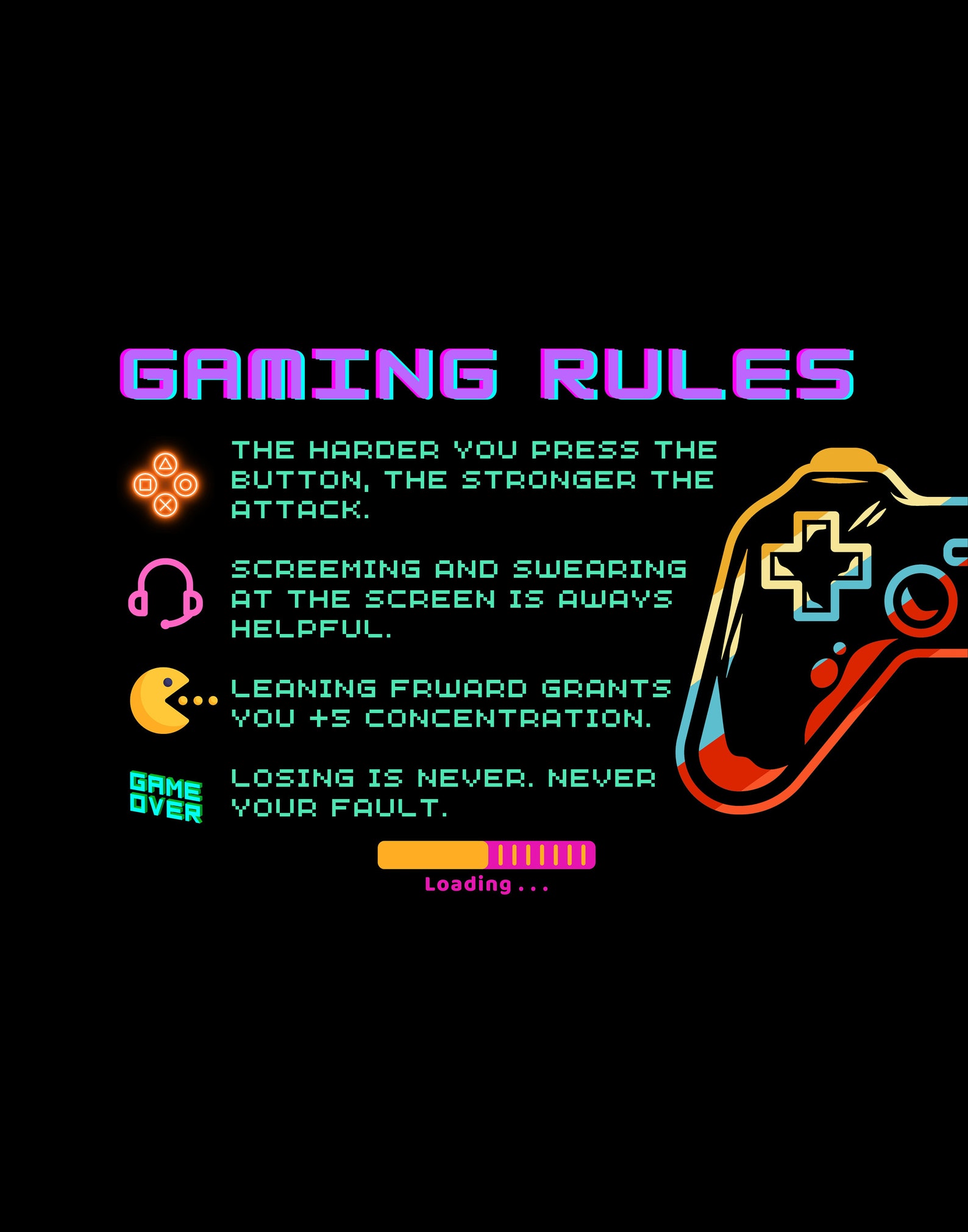 Retro Gaming Decor | Gaming Culture Art | Fantasy Art | Gaming ...