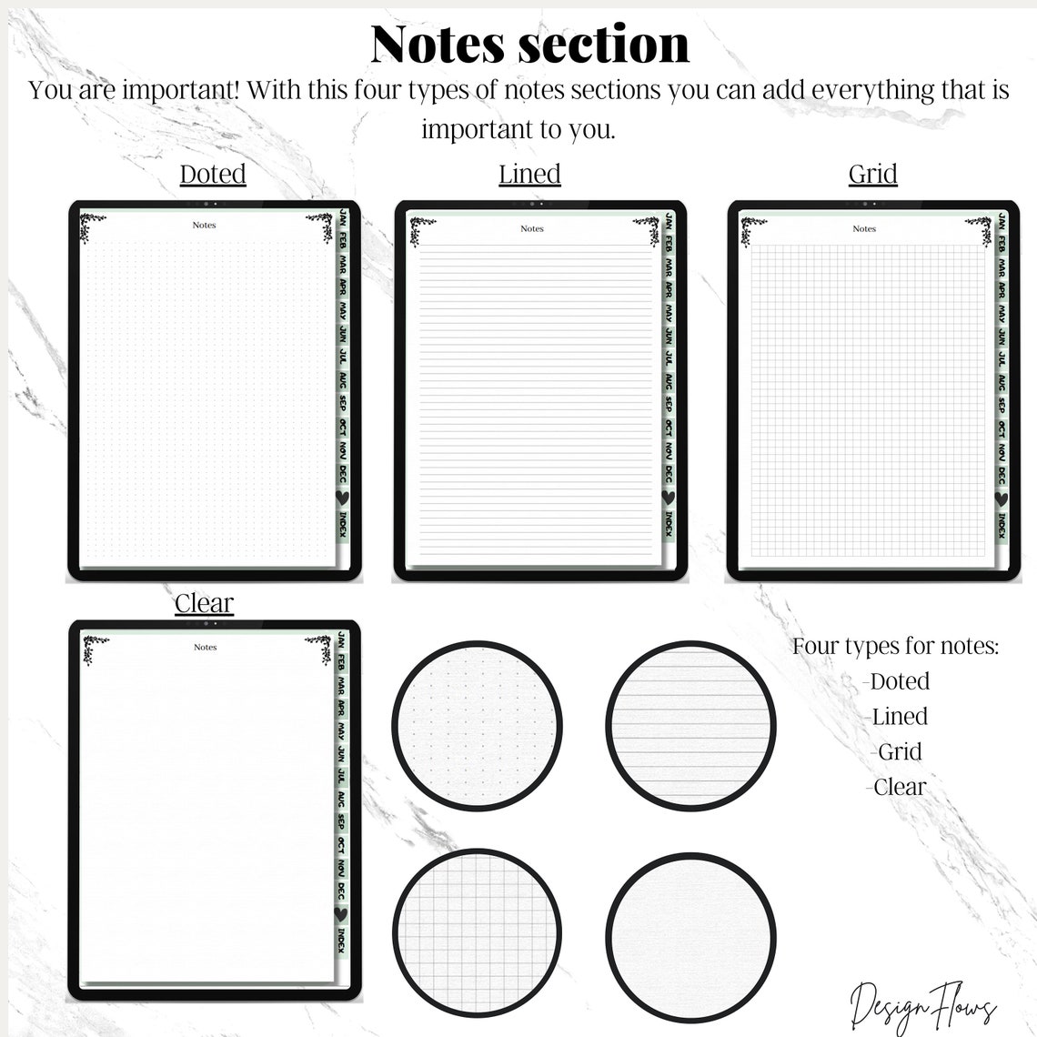 2023 Digital Planner, Digital Planner, Minimal Hyperlinked Planner for ...