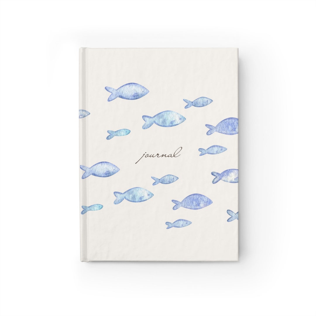 Decorative Journal Ruled Lined Fish Pattern Fun Journal - Etsy