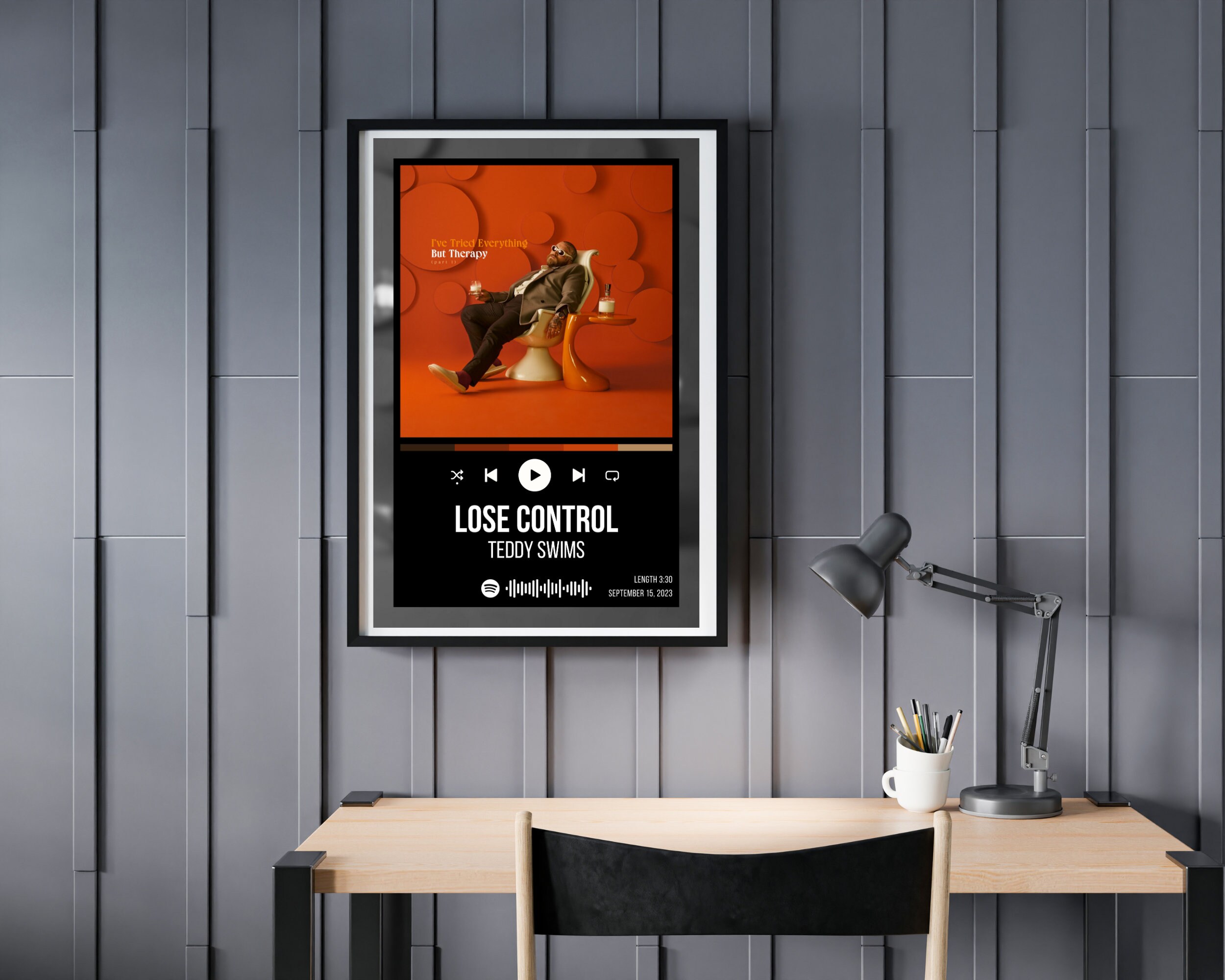 Teddy Swims Lose Control Album Poster, Album Cover Poster, Poster Gift ...