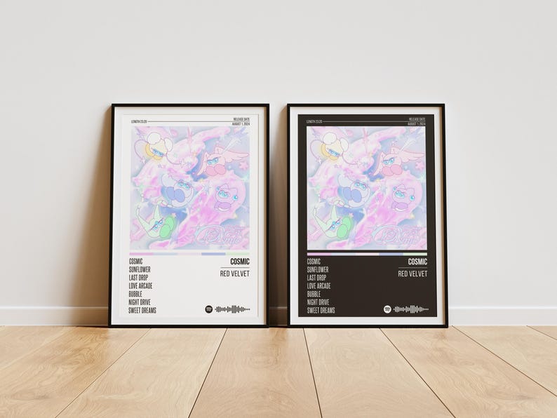 DIGITAL Custom Kpop Album Poster, Korean Band Music Poster ...