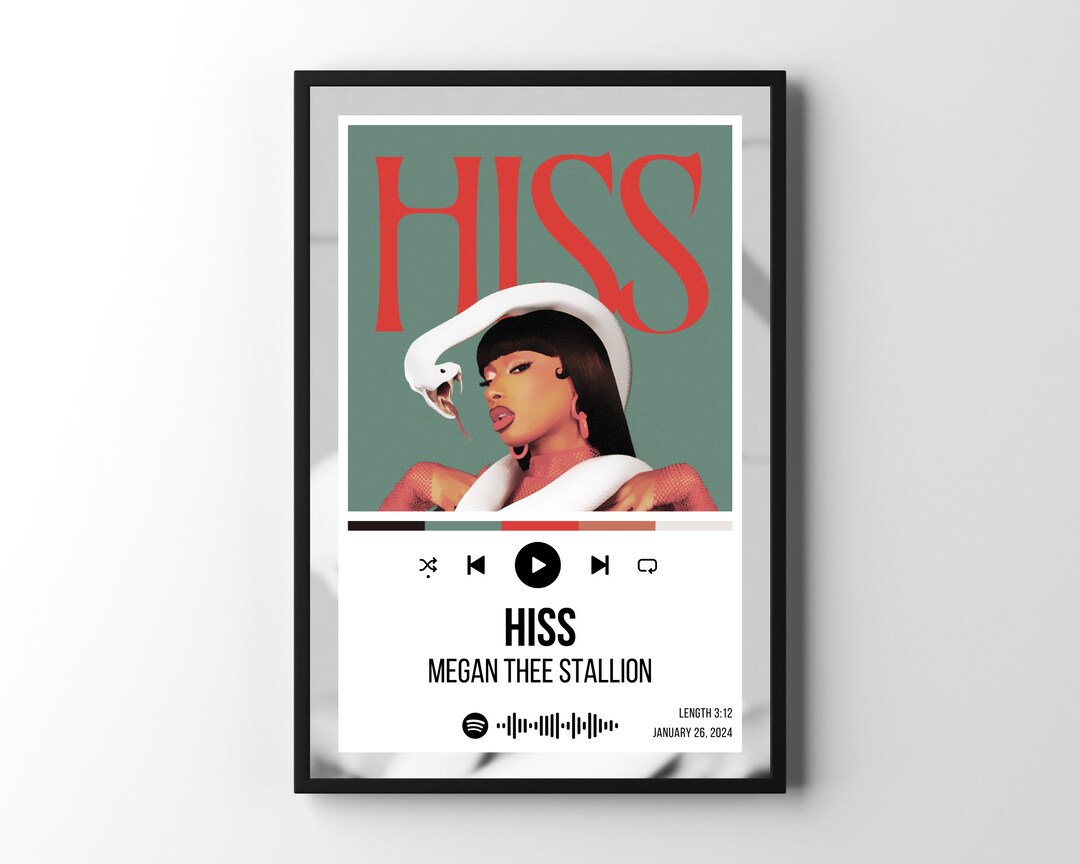 Megan Thee Stallion Hiss Album Poster, Album Cover Poster, Poster Gift ...