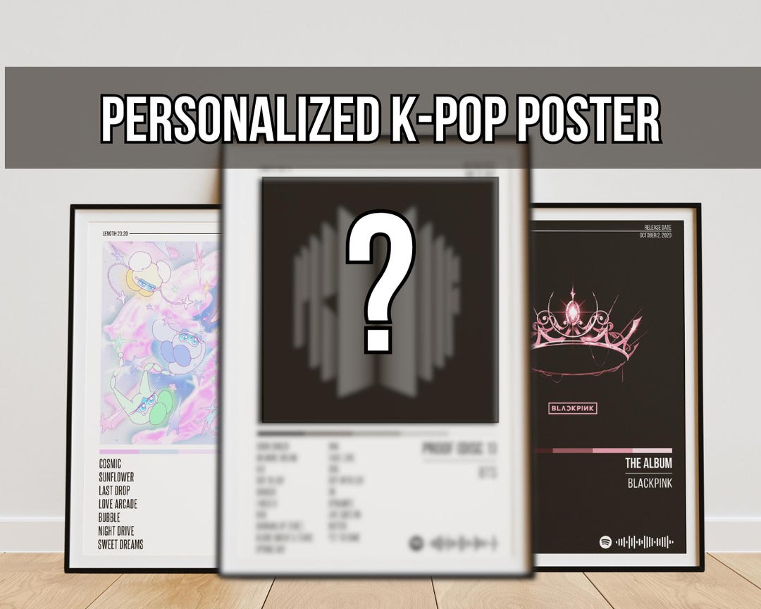 DIGITAL Custom Kpop Album Poster, Korean Band Music Poster ...