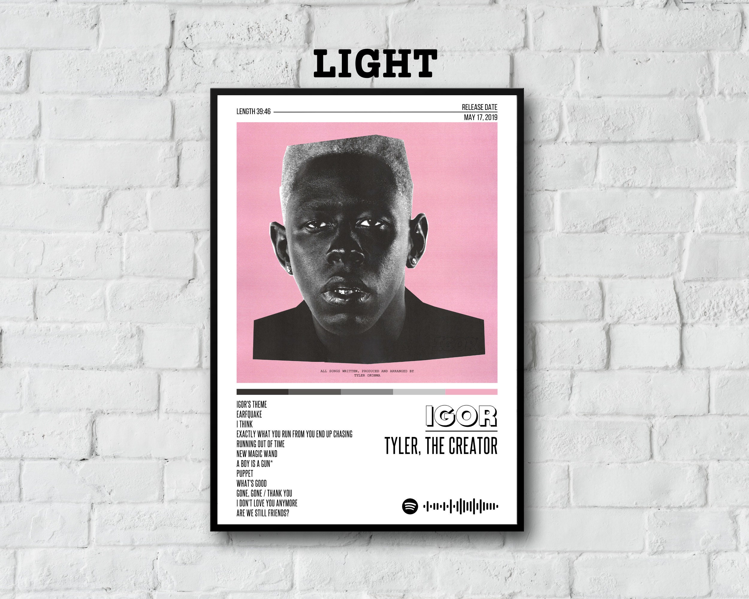Tyler, the Creator Igor Album Poster, Album Cover Poster, Poster Gift ...
