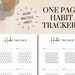 30 Day Multiple Habit Tracker | One Page Habit Tracker | Planners ...
