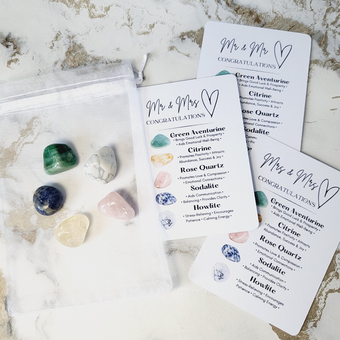 Wedding Day Crystal Gift Set Gemstone Collection Wedding Gifts Same Sex ...