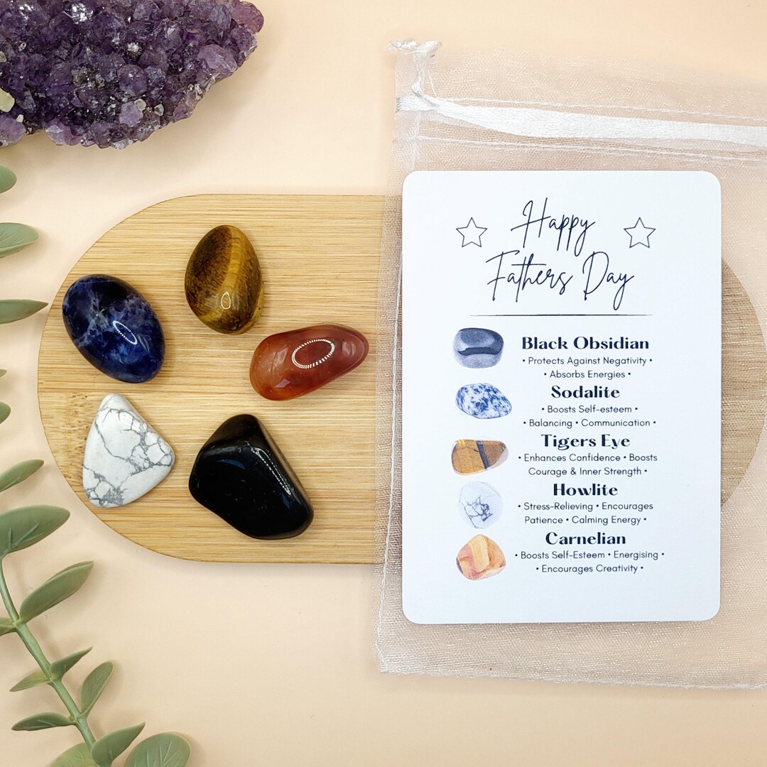 Fathers Day Gift Set Unique Gifts for Dad Gift for Him Crystals Gift ...