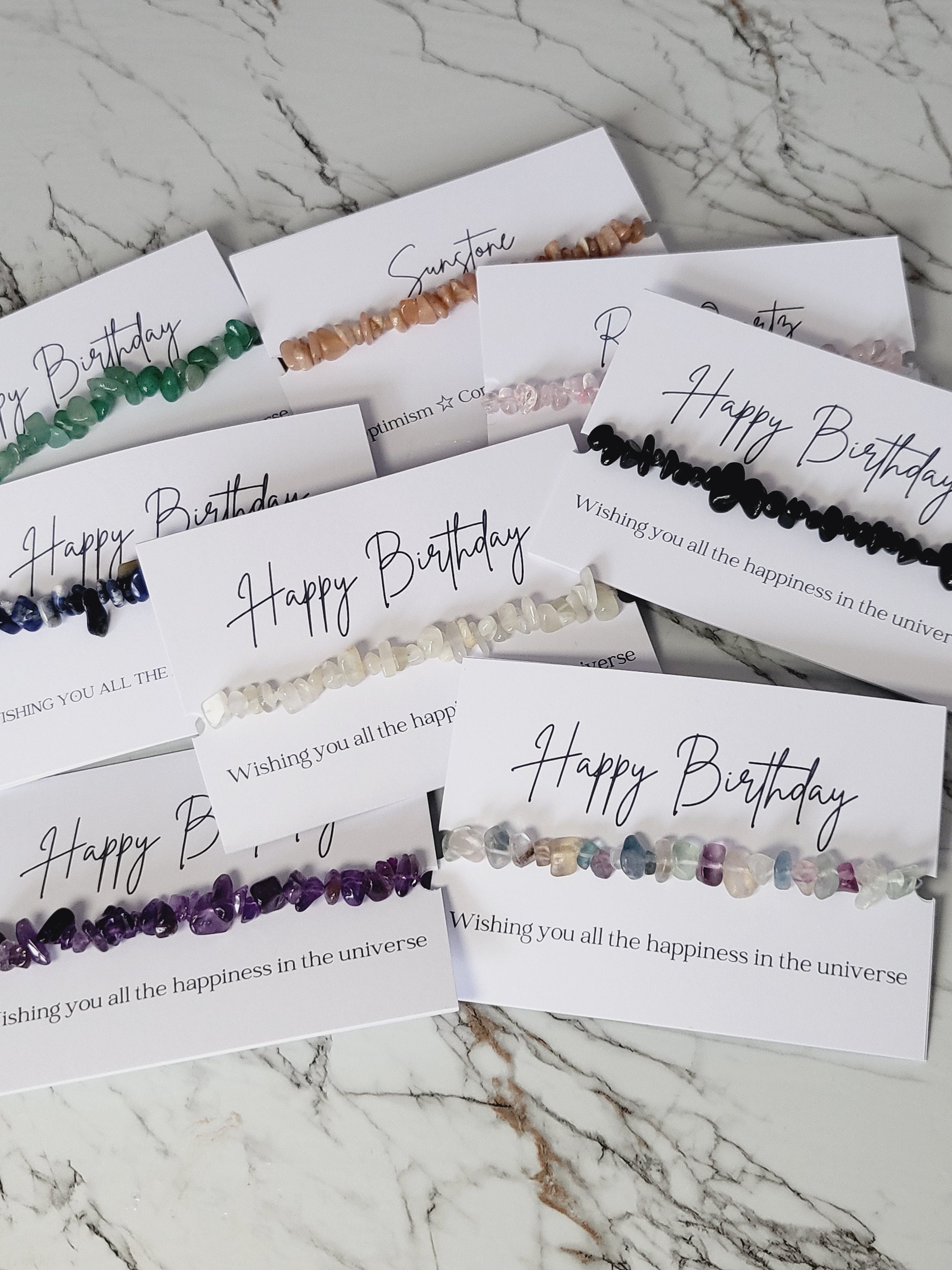 Happy 18th Birthday Crystals Gift Box Large Gemstone Gift Set Crystal ...