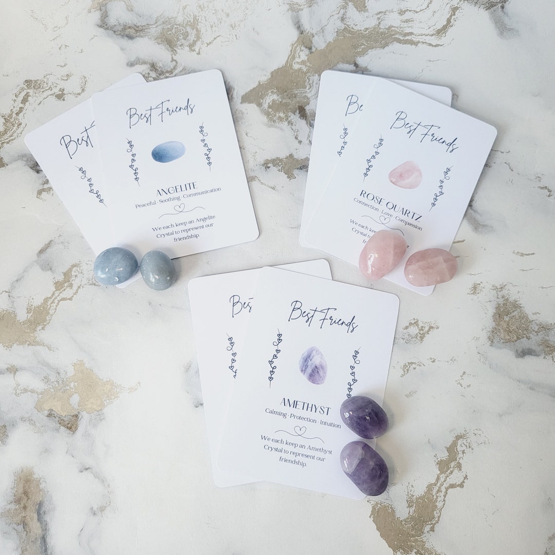 Best Friends Gift Set Crystals for Friendship Gift Matching Crystal ...