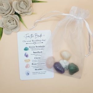 Bride Gift for Wedding Day • Crystal Gift Set • Gemstones • Bridal ...