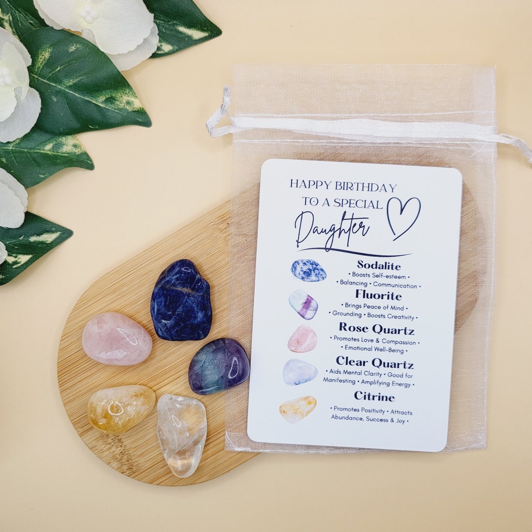Daughter Birthday Gift Set of Crystals for Her Birthday Gemstone Gifts ...