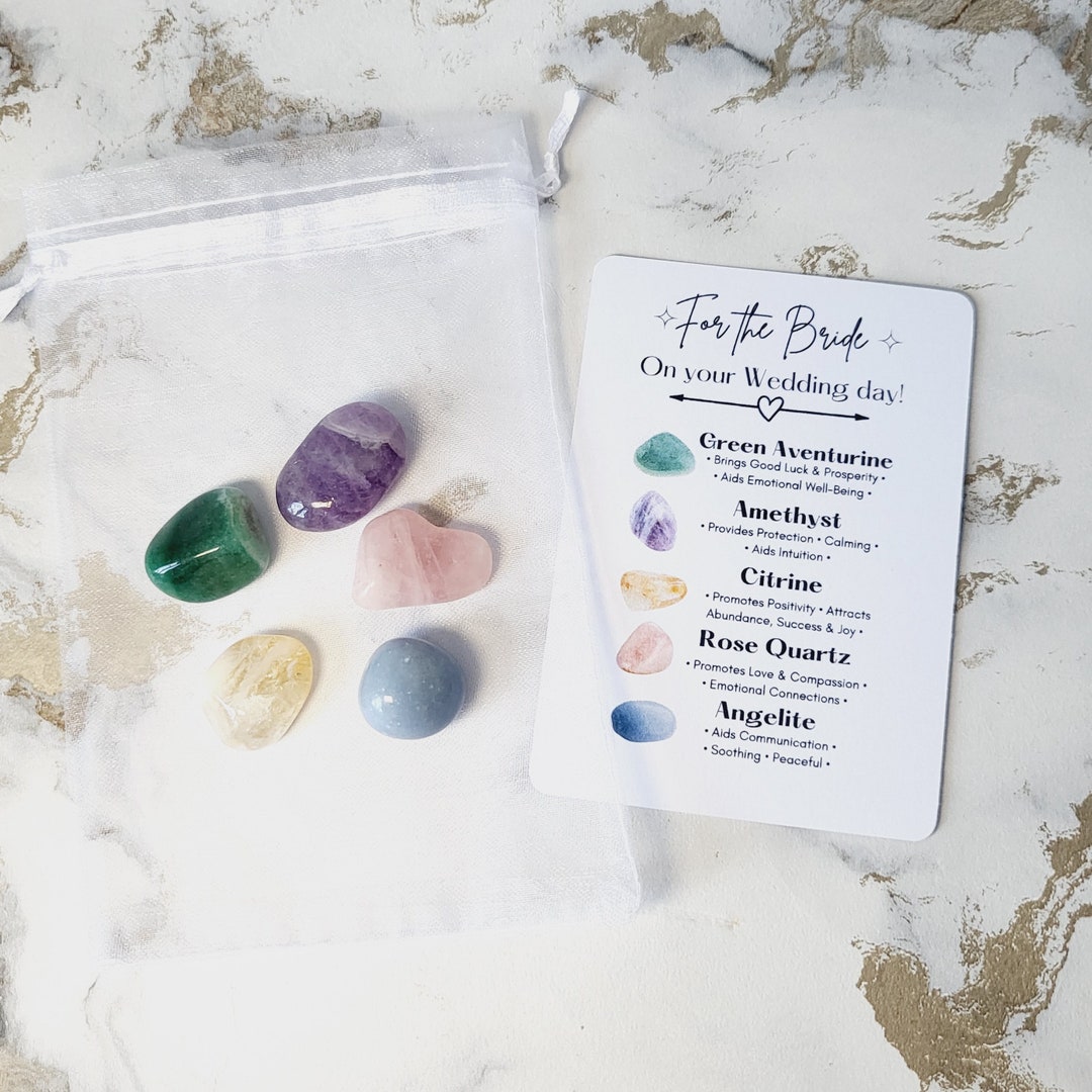 Crystals for the Bride Wedding Day Crystal Gift Set Gemstone Collection ...