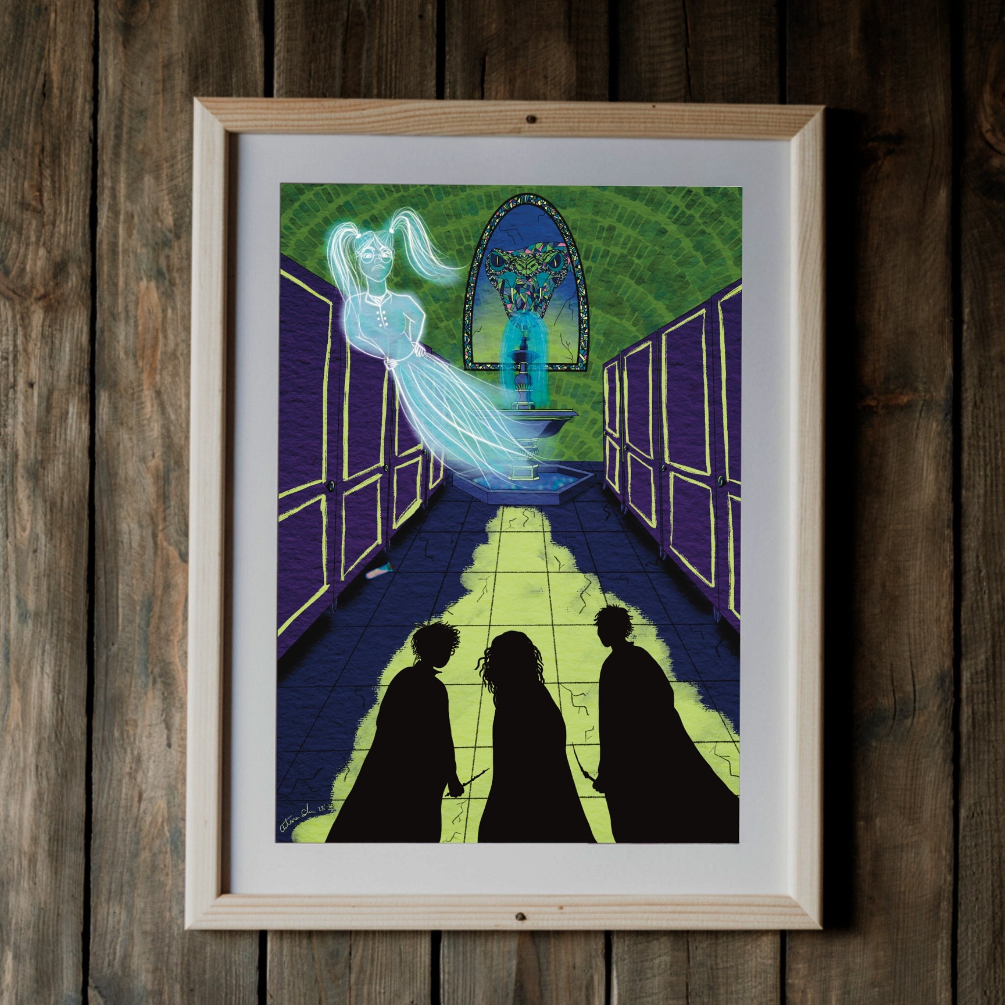 Chamber of Secrets Illustration Print - Wizarding World, Myrtle ...