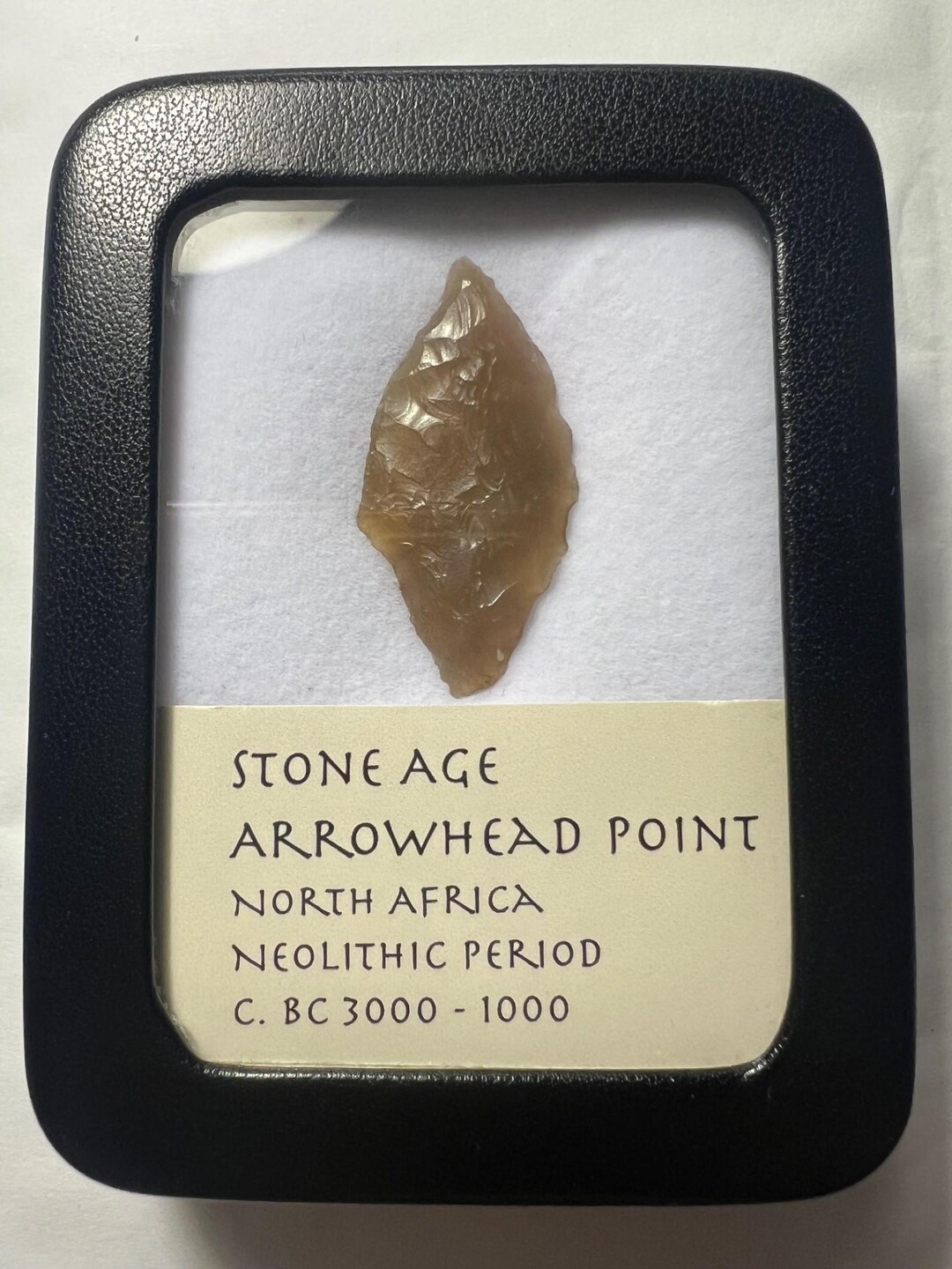 Stone Age Ancient Neolithic Stone Arrowhead in Display Case - Etsy Australia