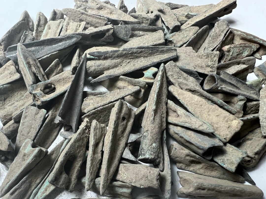 Ancient Greek/roman Bronze Arrowheads 400BC Uncleaned - Etsy