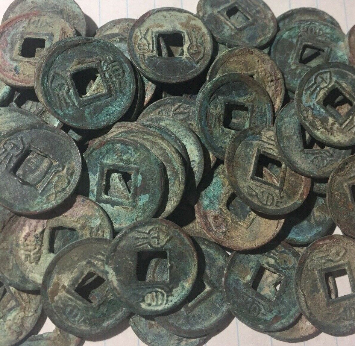Genuine ANCIENT CHINESE COINS (xin Dynasty 7 A.D. - 23 A.D.) Uncleaned ...