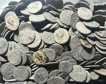 Genuine Uncleaned Ancient Roman Coins High Quality 1700 Years Old silver Coins Included - Etsy