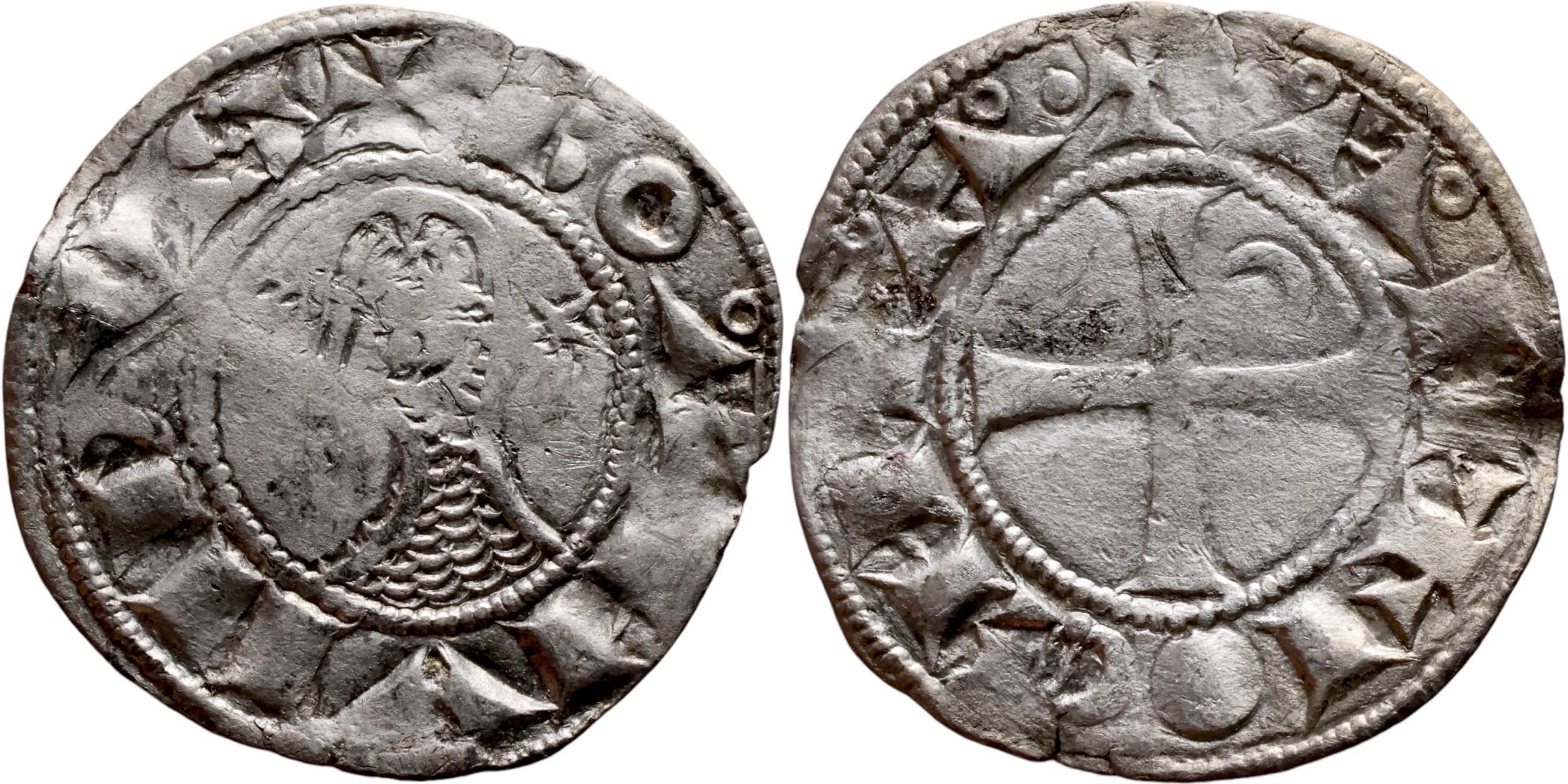 Genuine Medieval Crusader Knight Templar Silver Denier Coin Bohemond ...