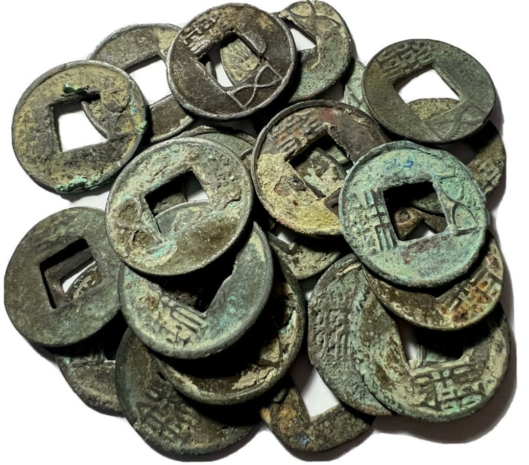 Genuine Ancient Chinese Coins (wu Zhu, Han Dynasty 118 BC to 618 AD) - Etsy