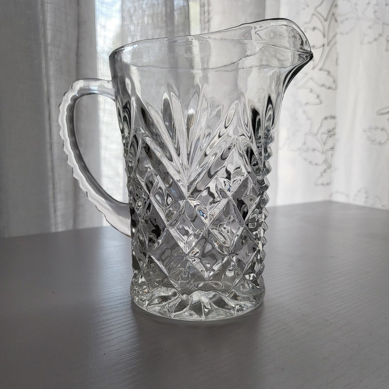 Small Glass Pitcher - Etsy