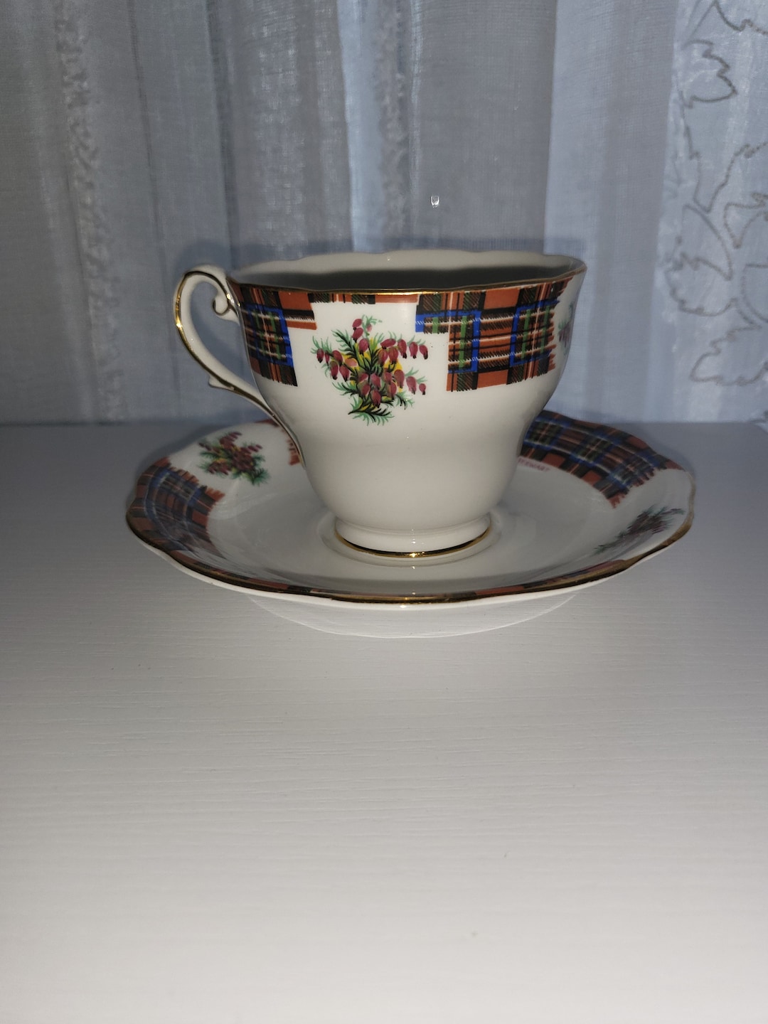 Clan Stewart Tea Cup and Saucer - Etsy