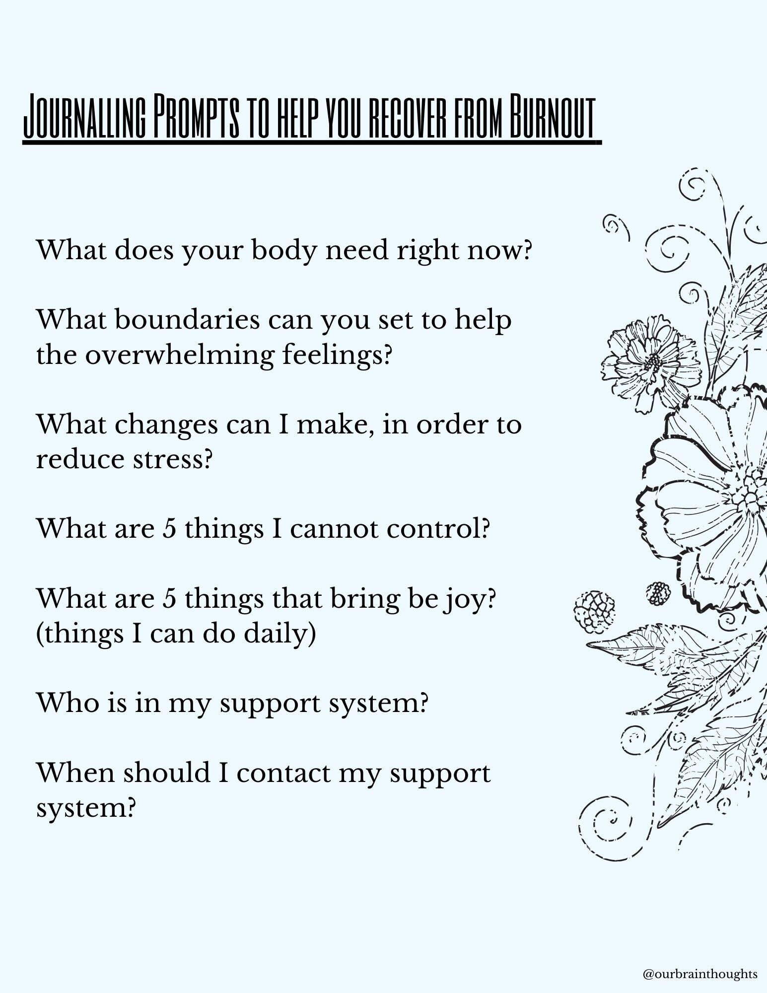 Burnout Recovery Workbook - Etsy