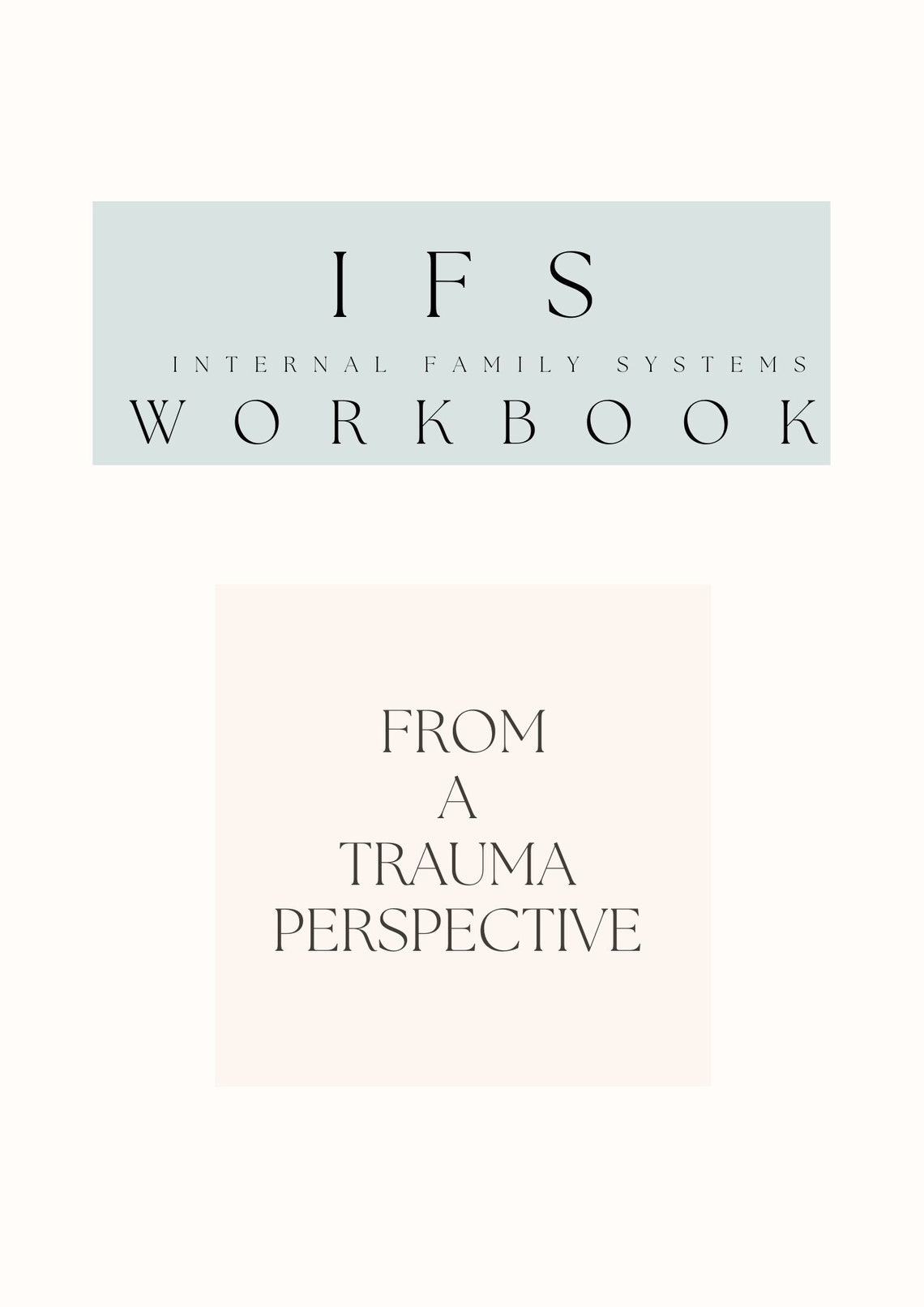 IFS Workbook From a Trauma Perspective - Etsy