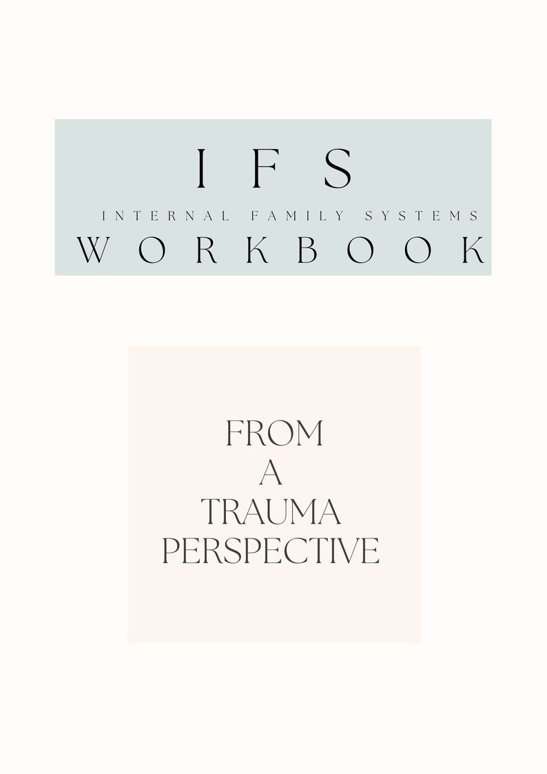 IFS Workbook From a Trauma Perspective - Etsy