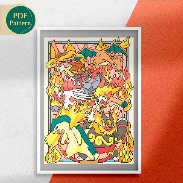Charizard Stained Glass - Etsy