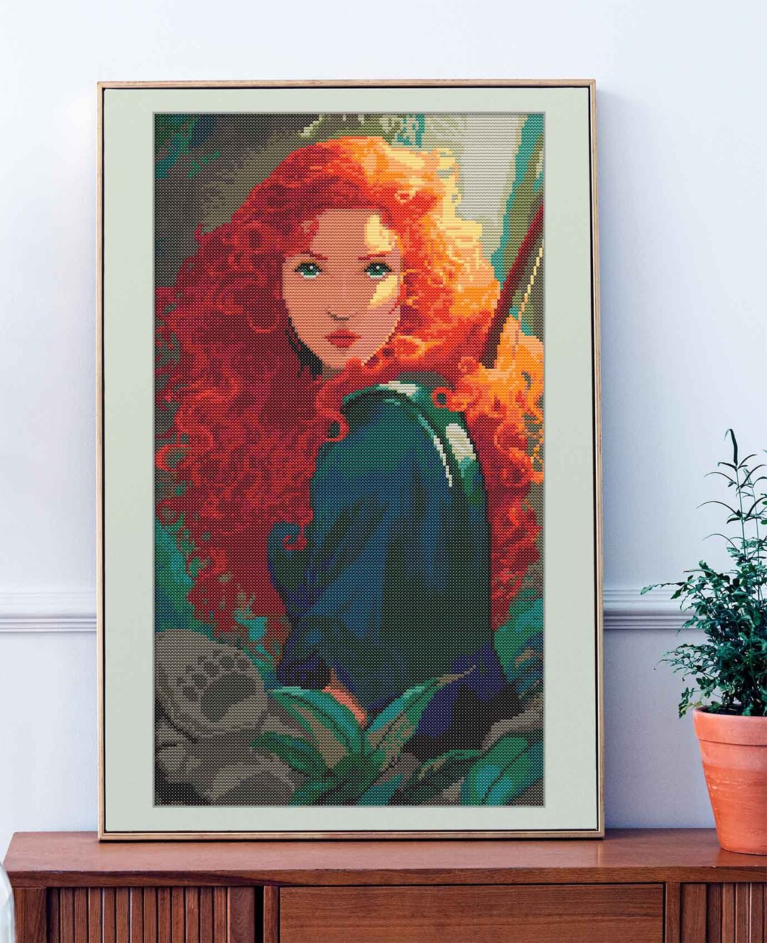 Merida Cross Stitch Pattern Counted Cross Stitch Merida - Etsy
