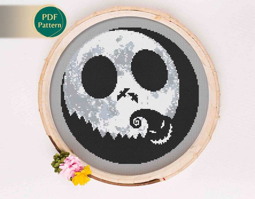 Jack Skellington and Oogie Boogie Cross Stitch Pattern, Counted Cross ...