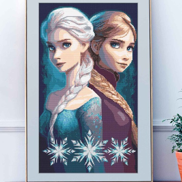 Elsa Cross Stitch - Etsy